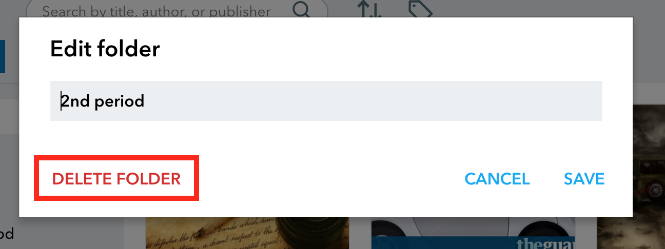 Rename and delete folders – Actively Learn