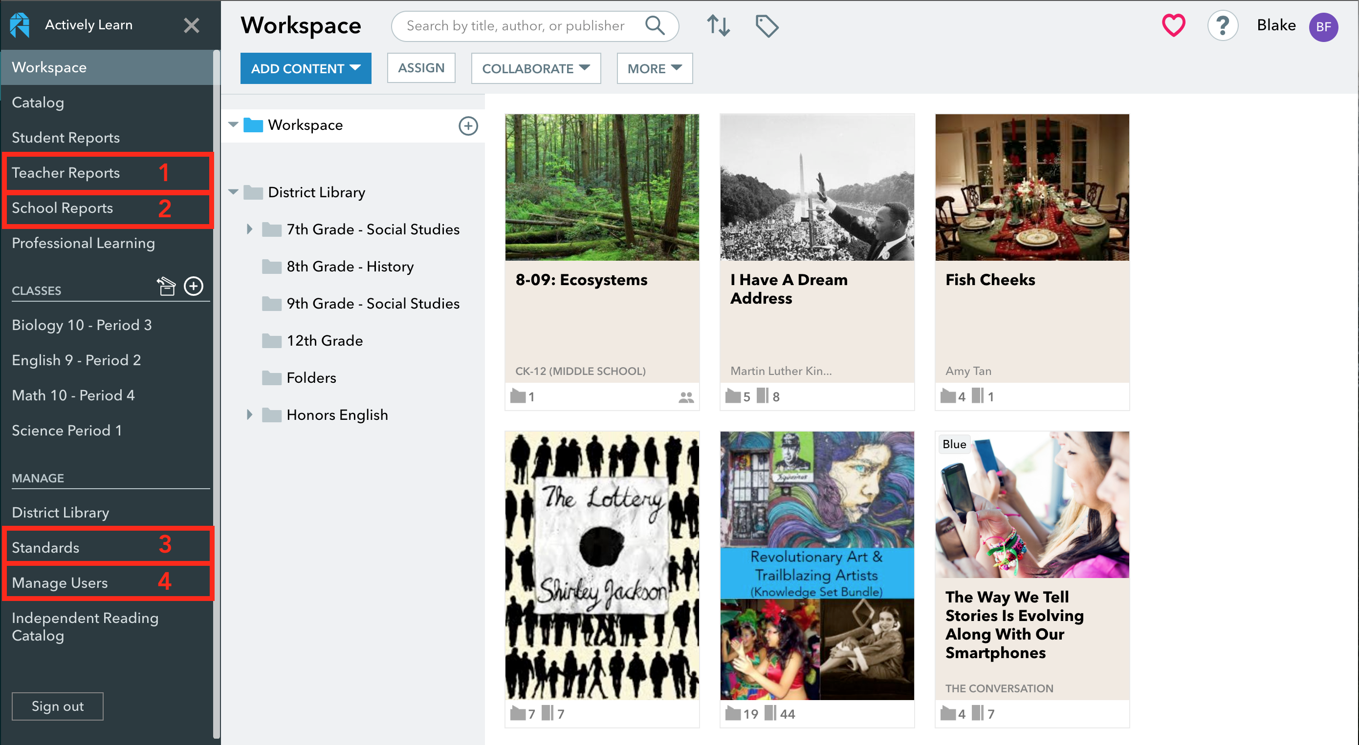 Administrator features and reports overview – Actively Learn