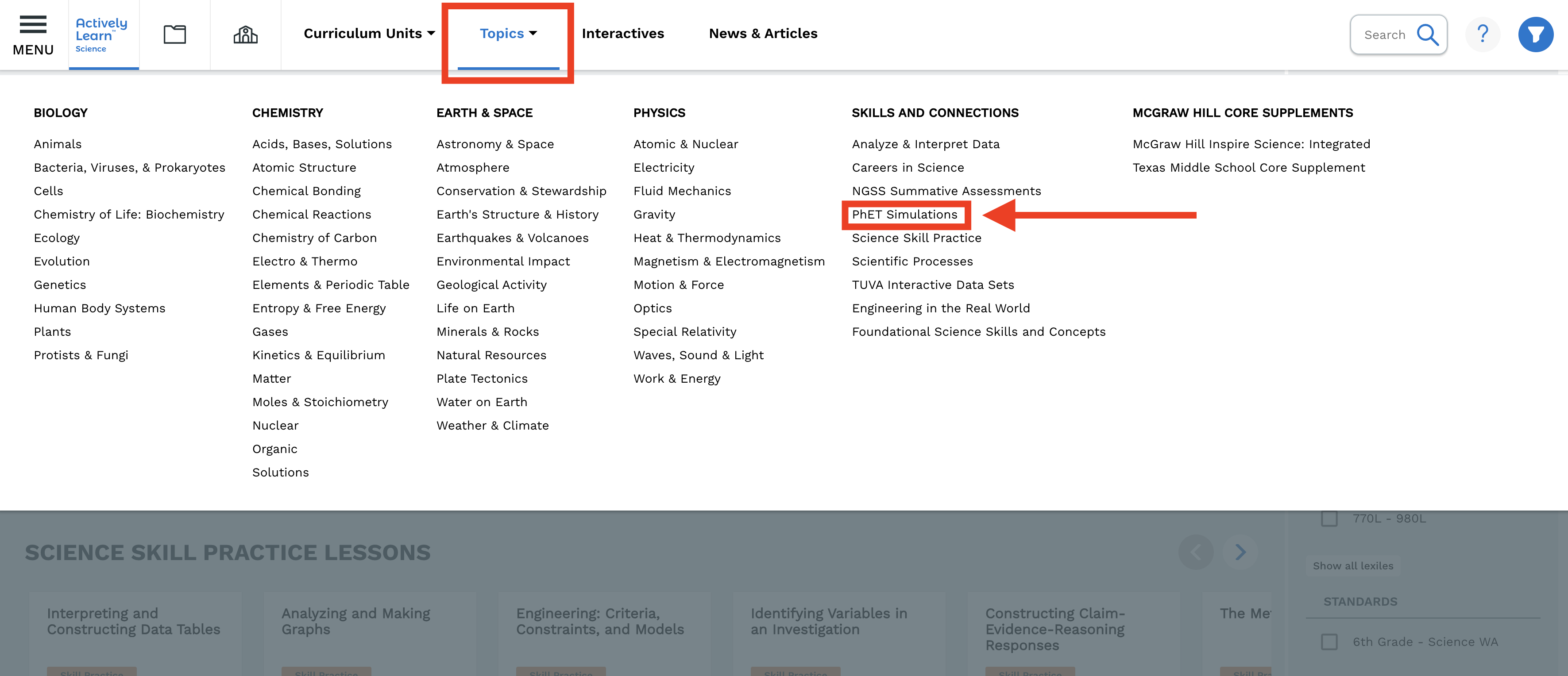 PhET simulations overview – Actively Learn