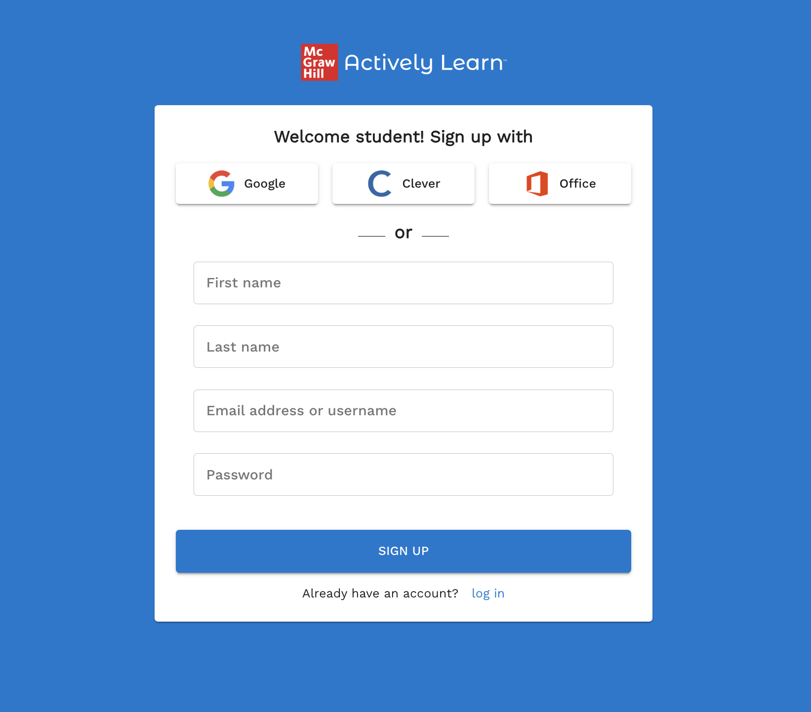 Create a student account – Actively Learn