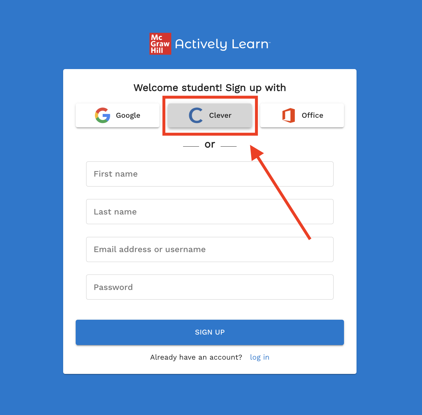 Create a student account – Actively Learn