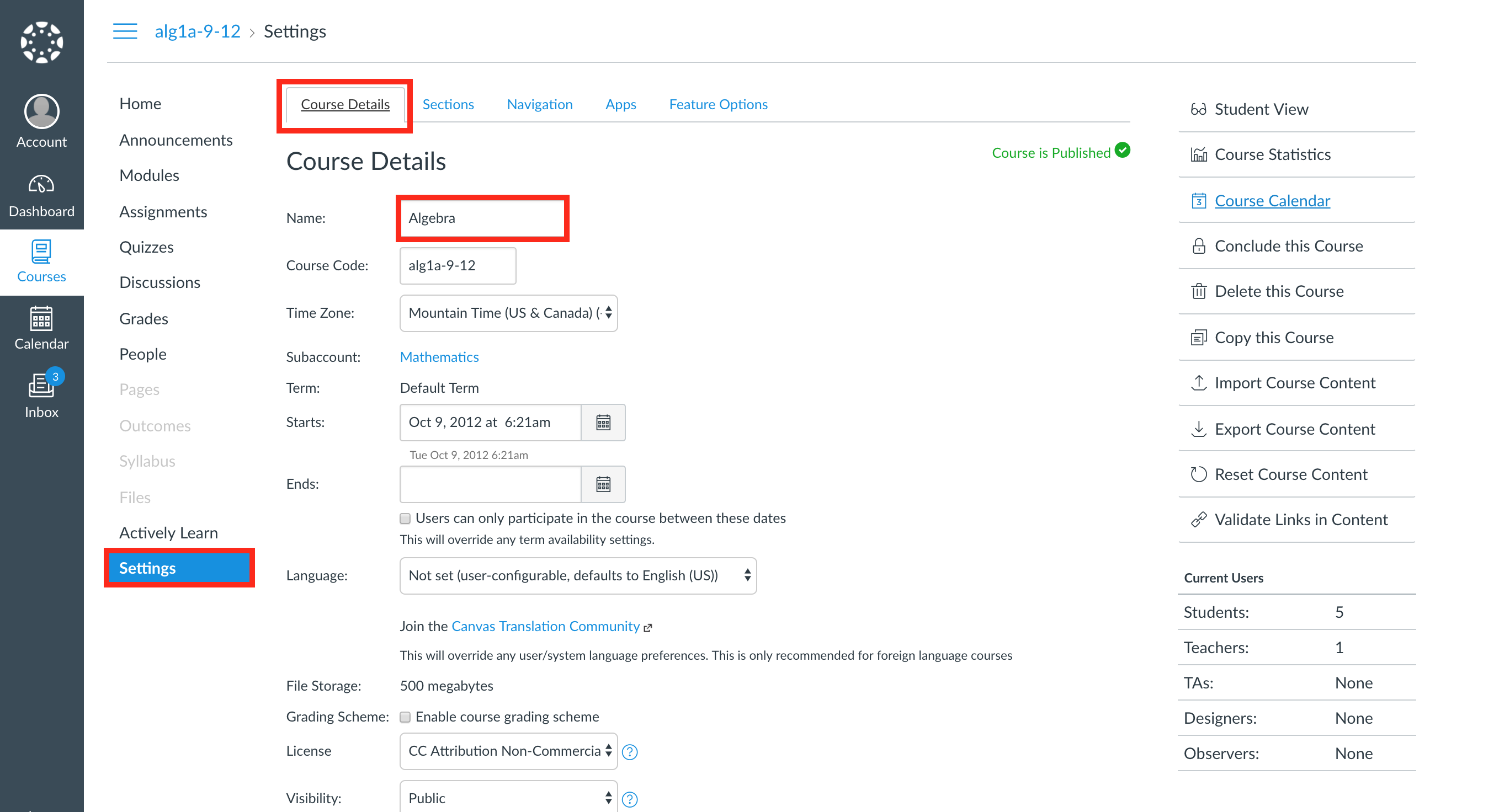 Edit Class Details With Canvas Actively Learn Edit Class Details With Canvas Actively Learn