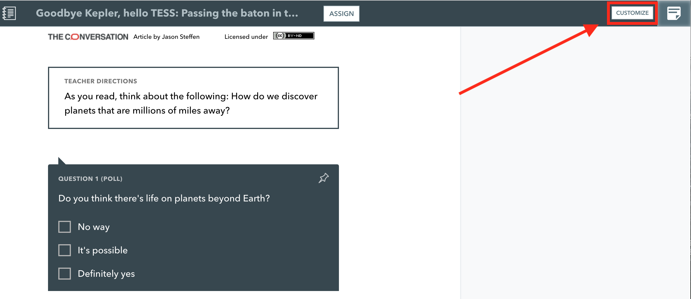 Add questions – Actively Learn