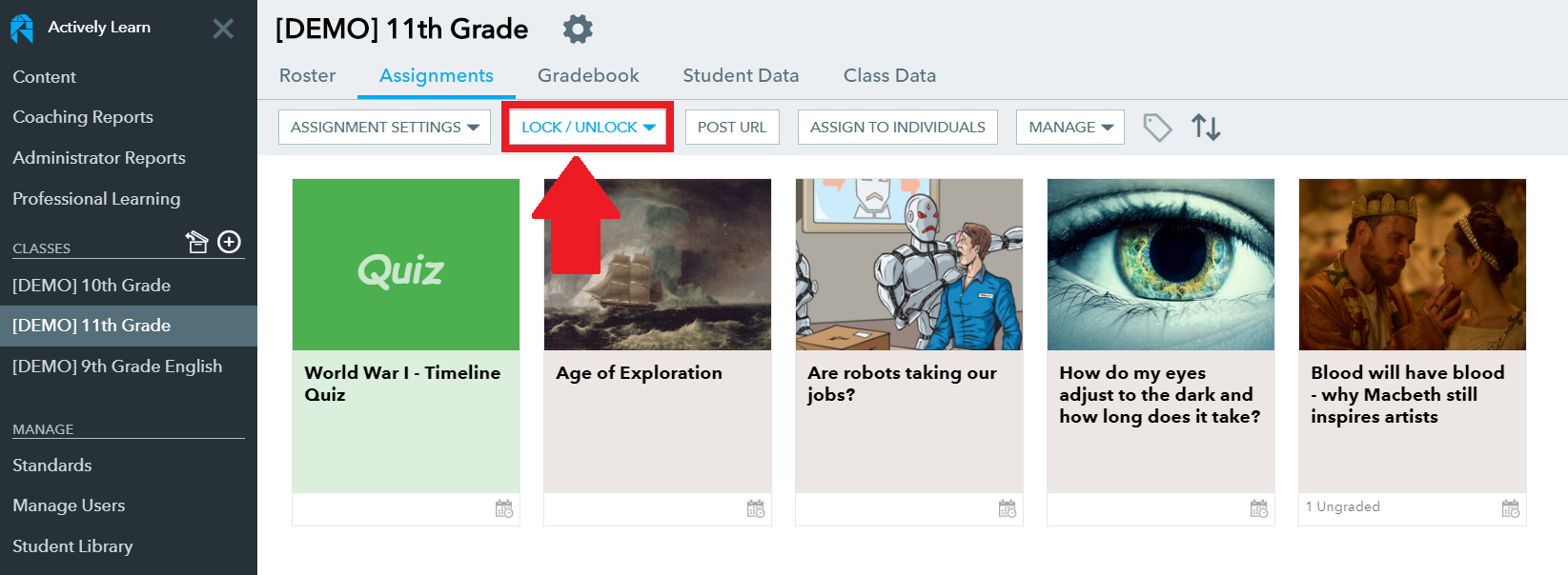 Create quizzes – Actively Learn
