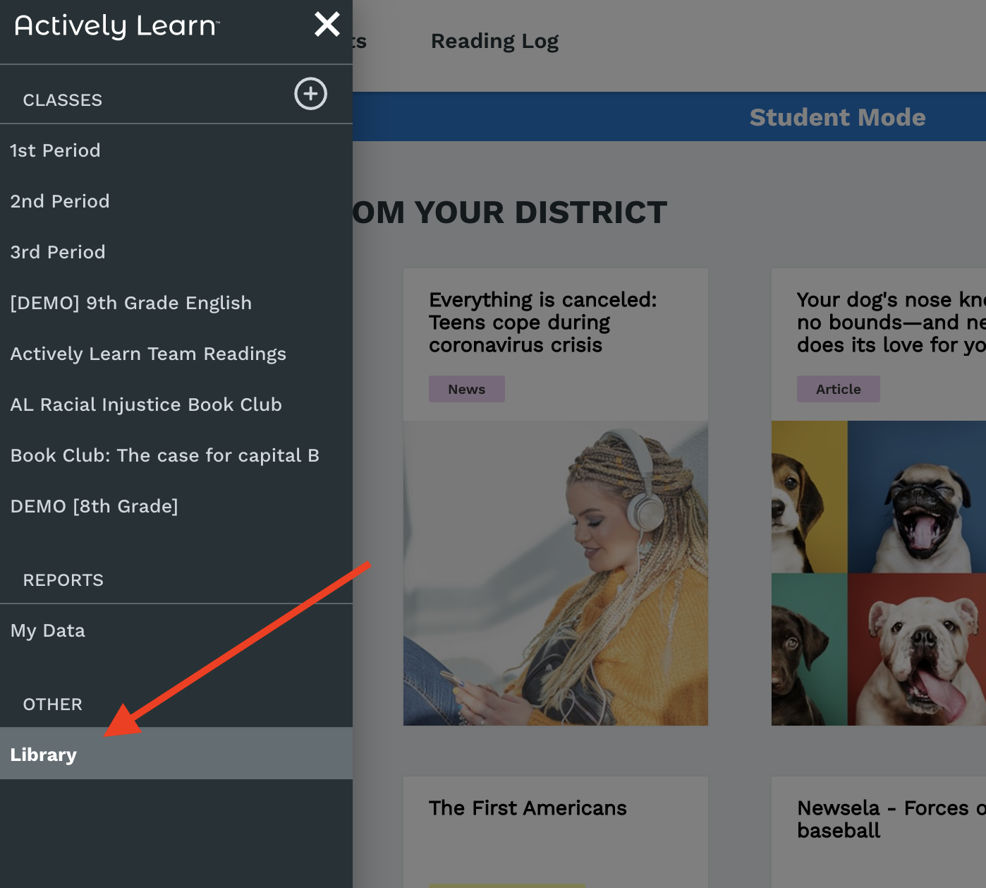 Student Library overview – Actively Learn